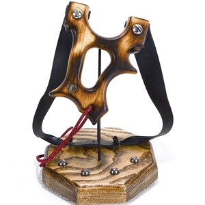 Handmade Ash Wood Sling Shot Display Stand With Steel Ball Bearings - Etsy