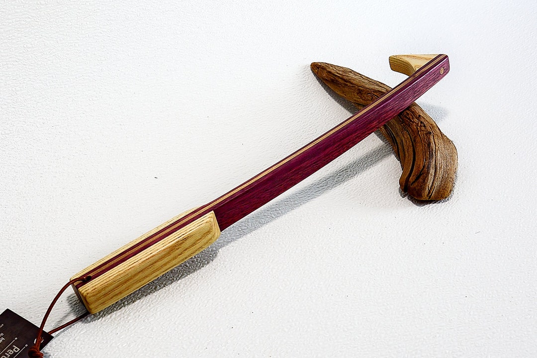 Handcrafted Mini Wooden Back Scratcher, Exotic Wood Purple Heart ...
