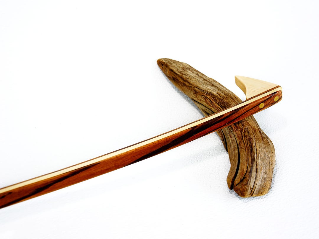 Handcrafted Wooden Back Scratcher, Exotic Wood Bocote, Accented With ...