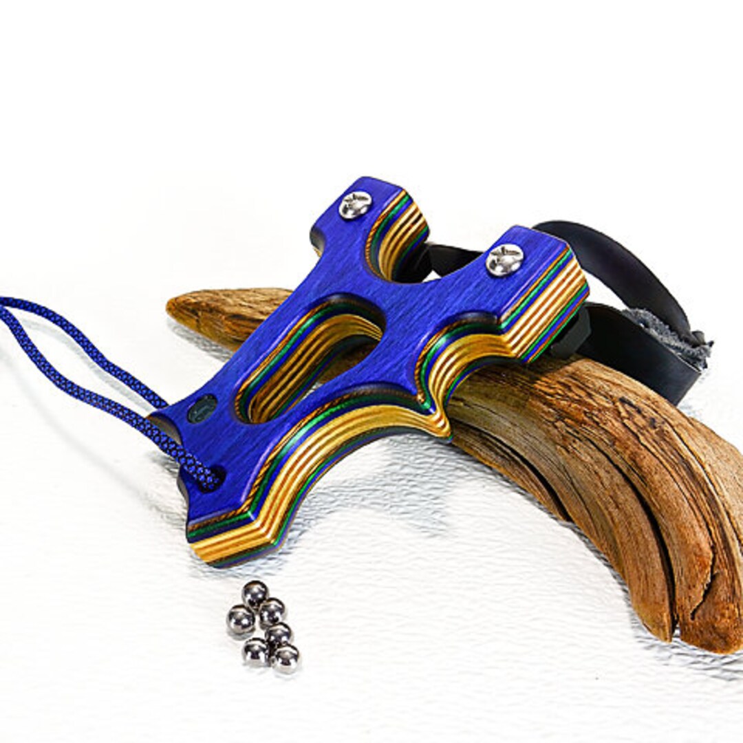 Wooden Sling Shot, Handmade Catapult, the Hooligan, Spectraply Wood ...