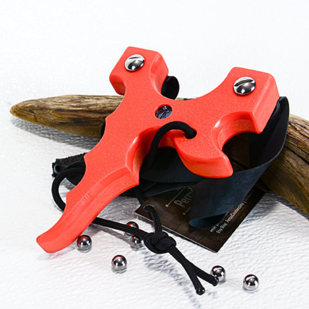Orange HDPE Slingshot: the Twister, Right Handed Catapult - Etsy