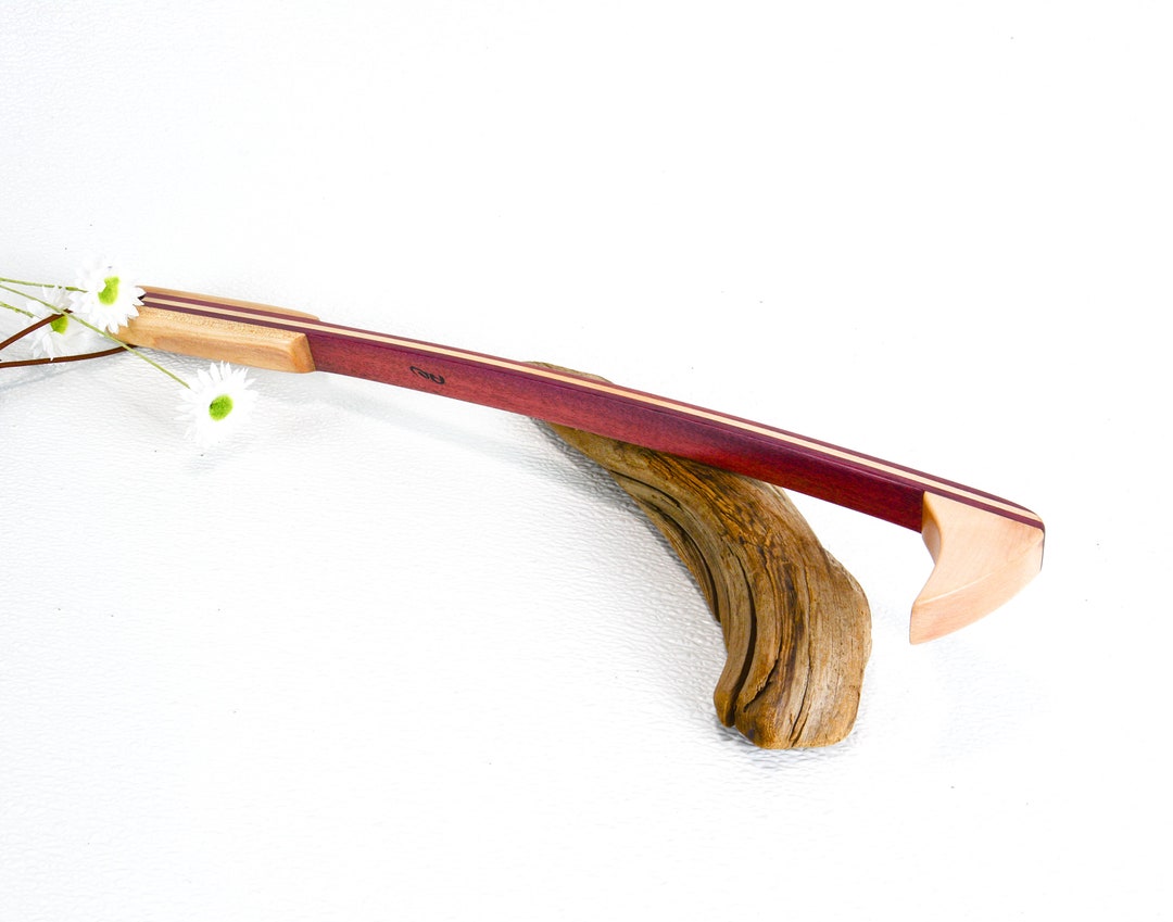 Handcrafted Mini Wooden Back Scratcher, Exotic Wood Purple Heart ...