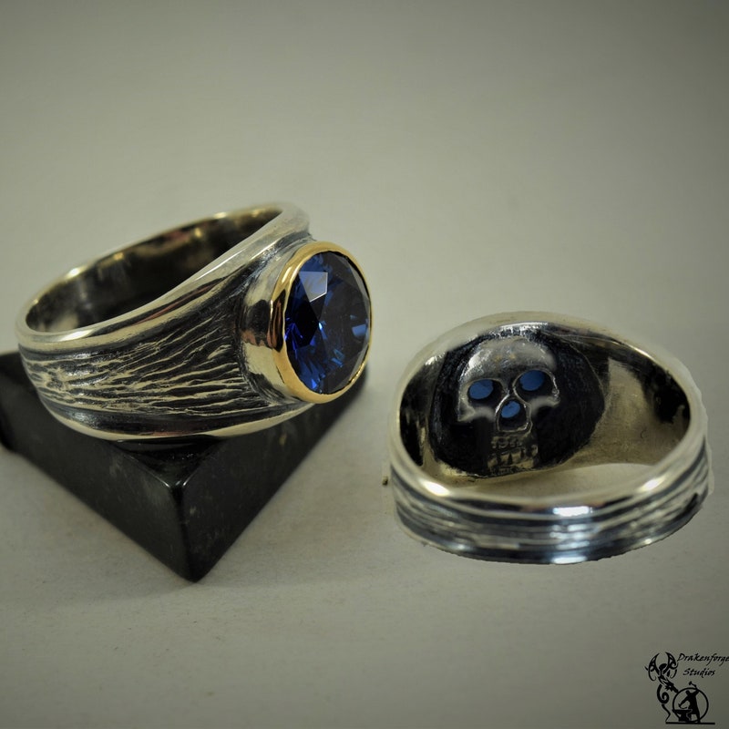 Skull Ring Gold - Etsy