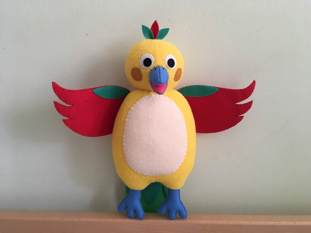 Tropical Bird Plush Toy - Etsy