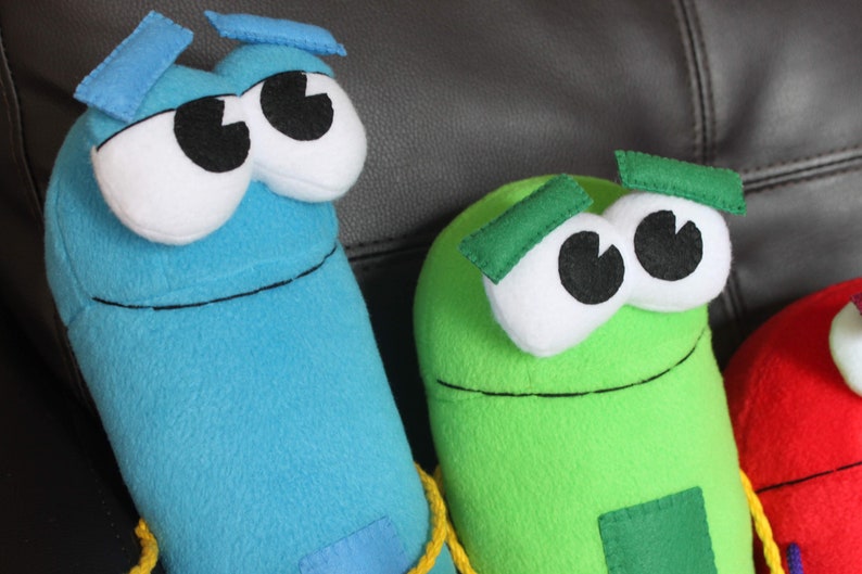 Set of Fleece Robots Plush Bots inspired by Story Bots | Etsy