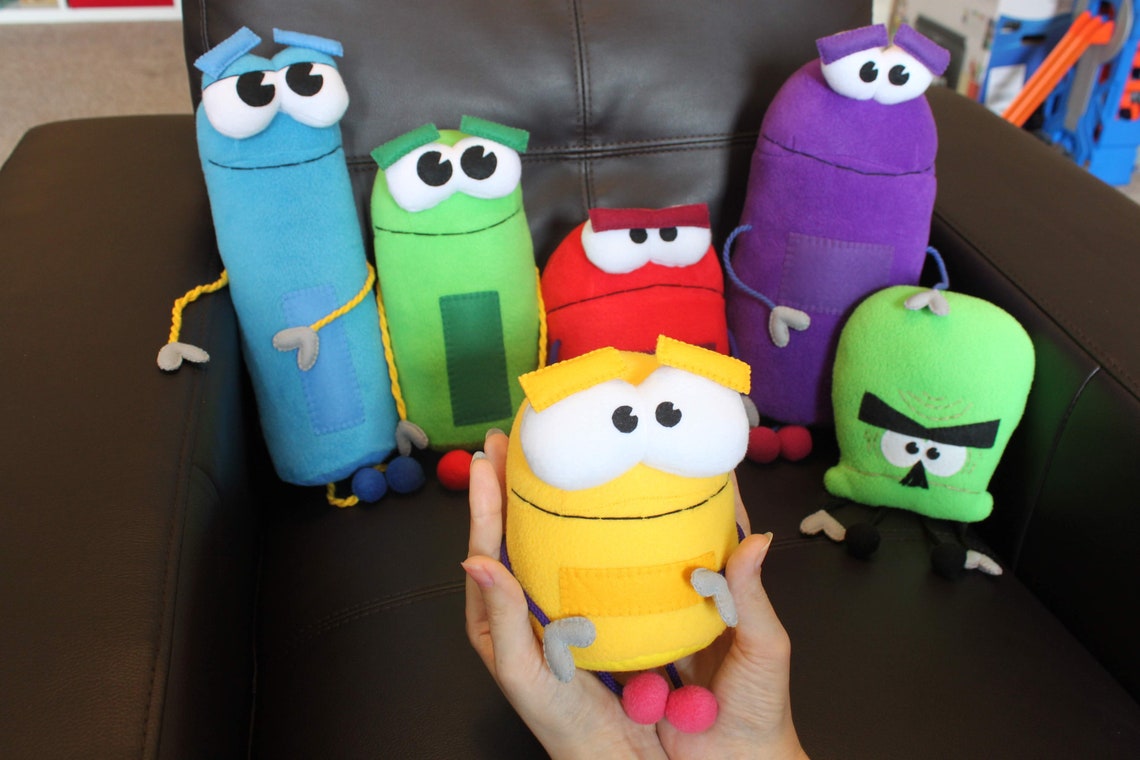 Set of Fleece Robots, Plush Bots Inspired by Story Bots - Etsy