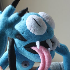 Blue Monster Fleece Toy - Etsy