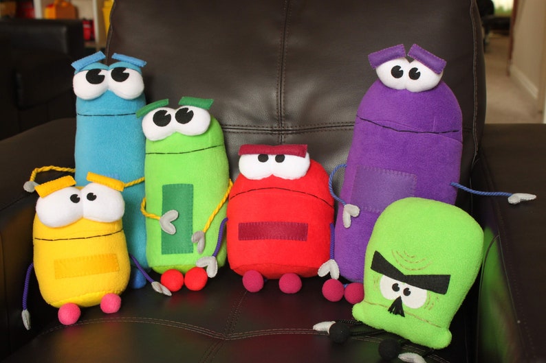 Set of Fleece Robots, Plush Bots Inspired by Story Bots - Etsy