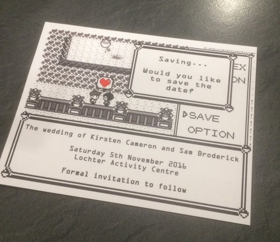 Custom Pokémon Sprite/pixel Invites [digital Copy] - Safari Zone - Etsy