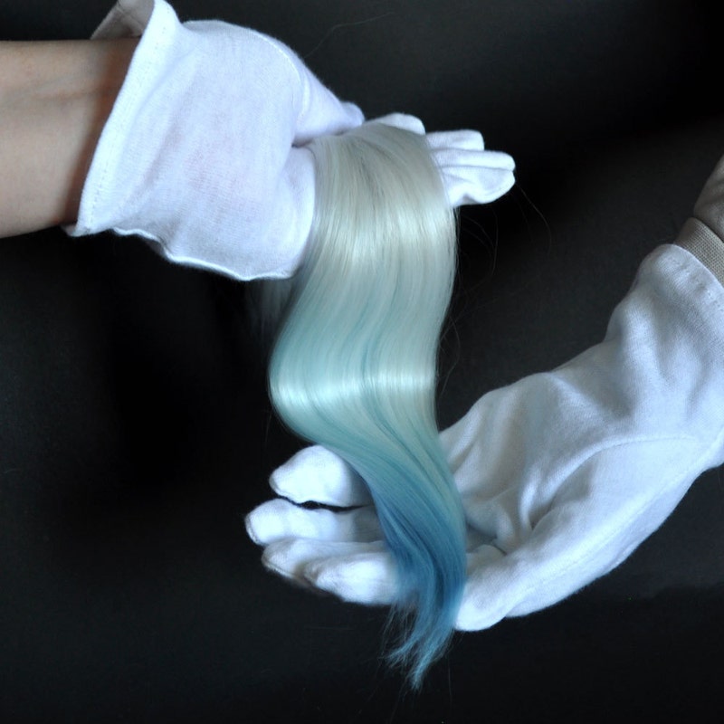 Blue Hair Doll Etsy