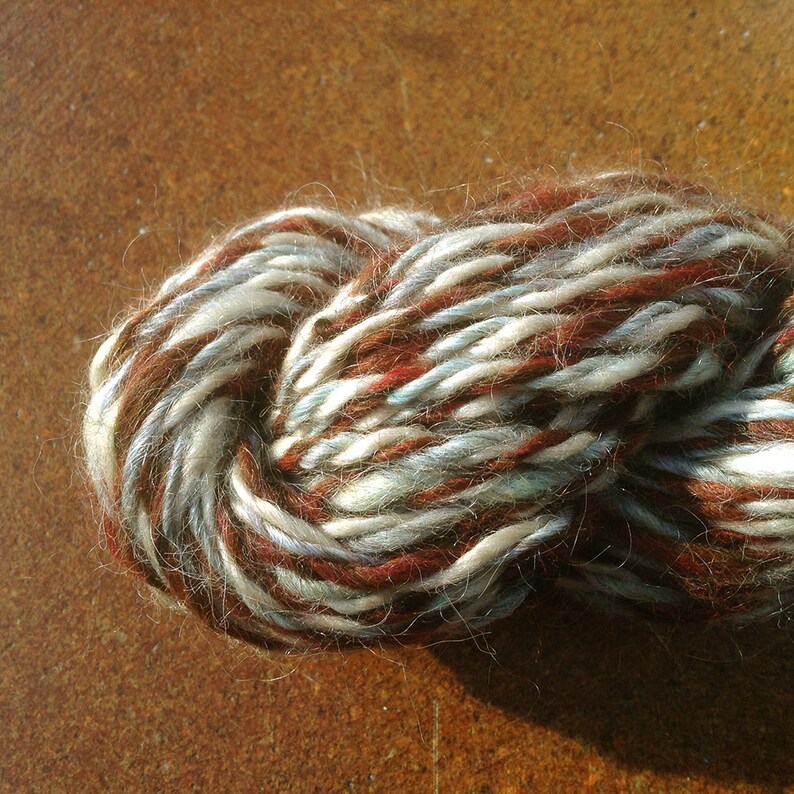 Variegated Earth Tone 3-ply Handspun Yarn - Etsy