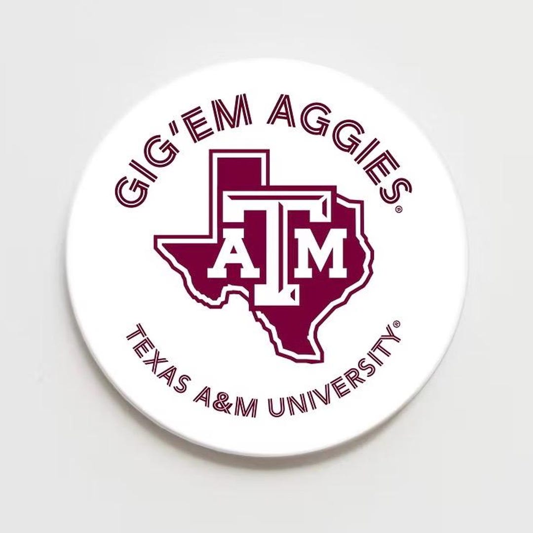 Aggie Texas Logo White Button-boot Button-purse Button-aggie Button - Etsy