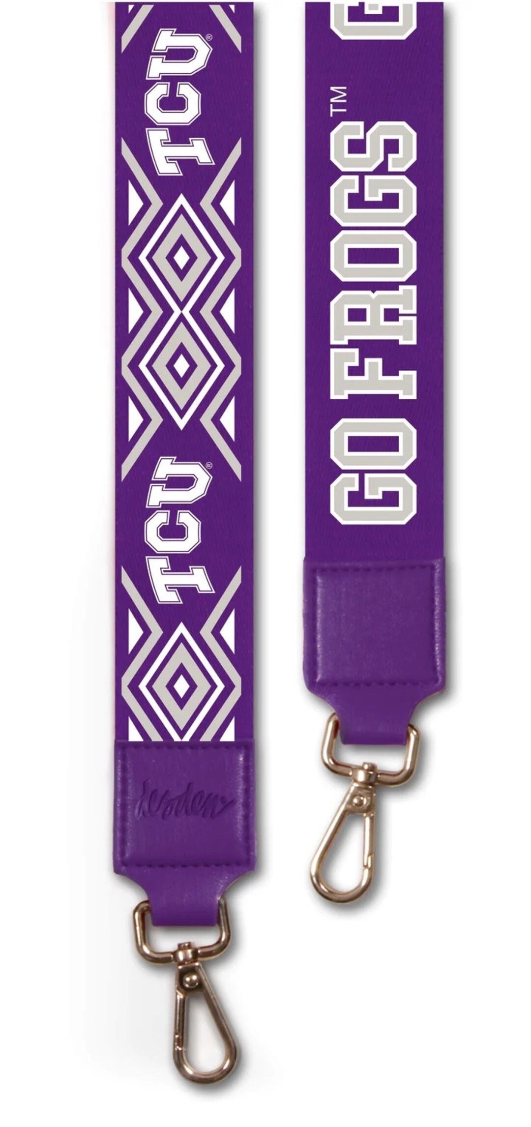 TCU Purse Strap: Collegiate Crossbody Bag Strap - Purple & White - Etsy