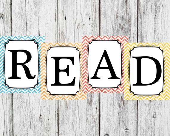 Read sign for classroom or reading nook Glitter Read sign | Etsy