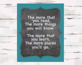 Reading corner quote | Etsy