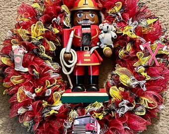 Firefighter Nutcracker - Etsy