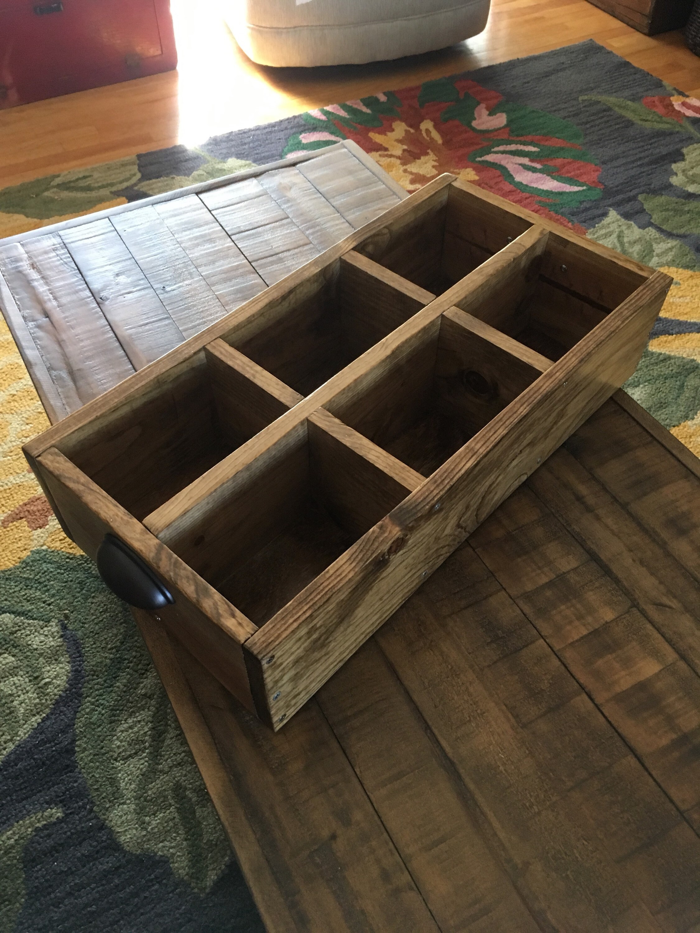 24 Organizer Box With 6 Compartments / Wood Organizer - Etsy