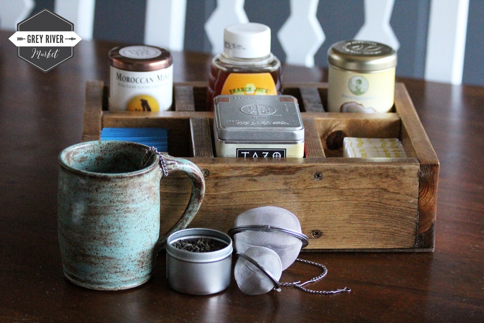 HAVE A CUPPA Tea Box / Tea Bag Storage Box / Large Tea Box / | Etsy