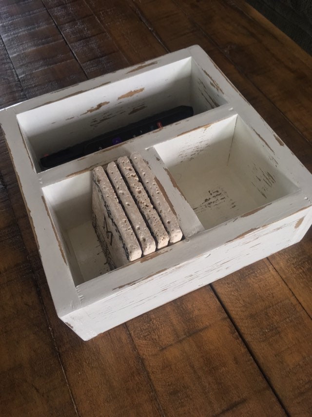 Small Remote Control Box Caddy / Remote Control Organizer / - Etsy UK