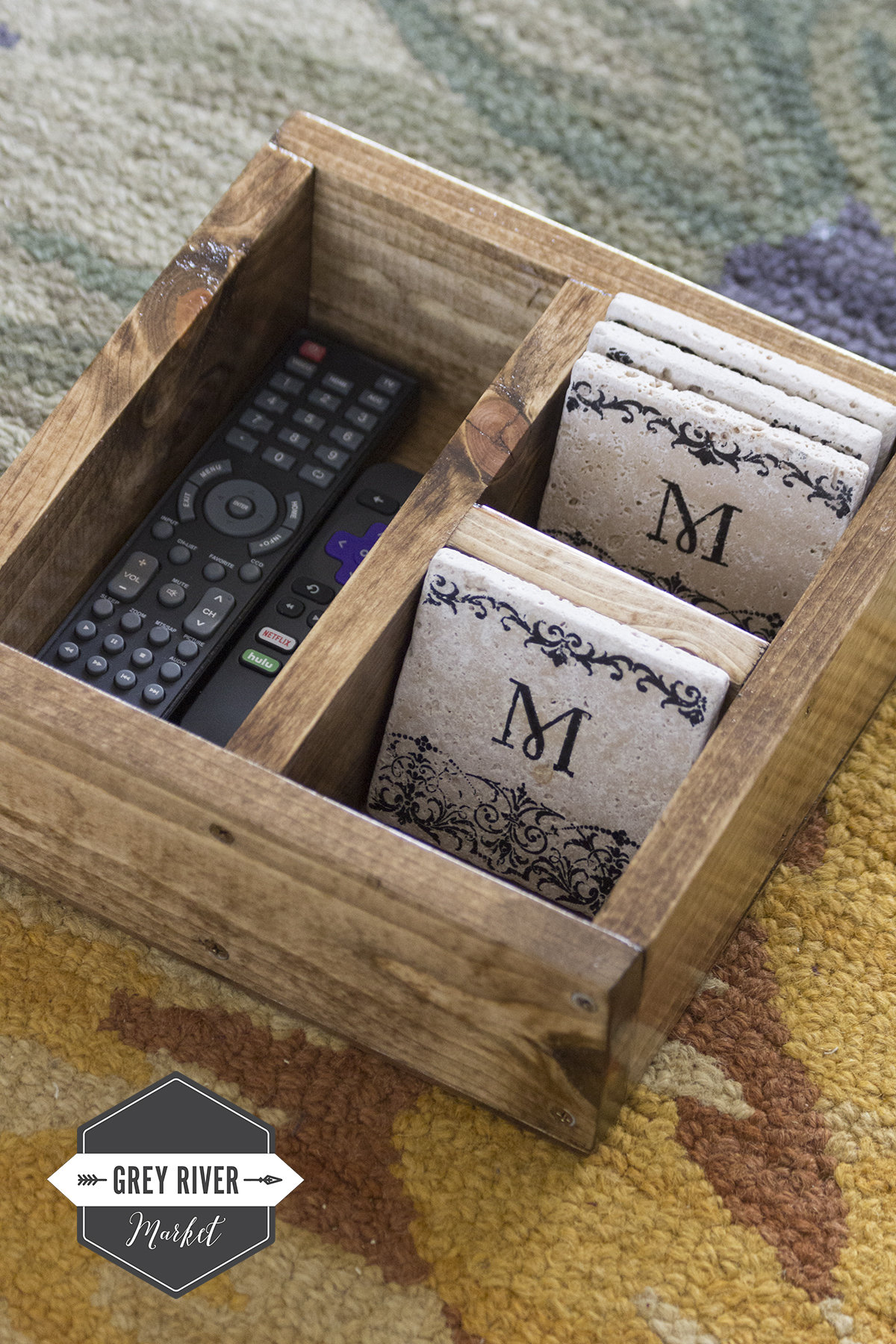 Small Remote Control Storage Box / Remote Control Storage / | Etsy