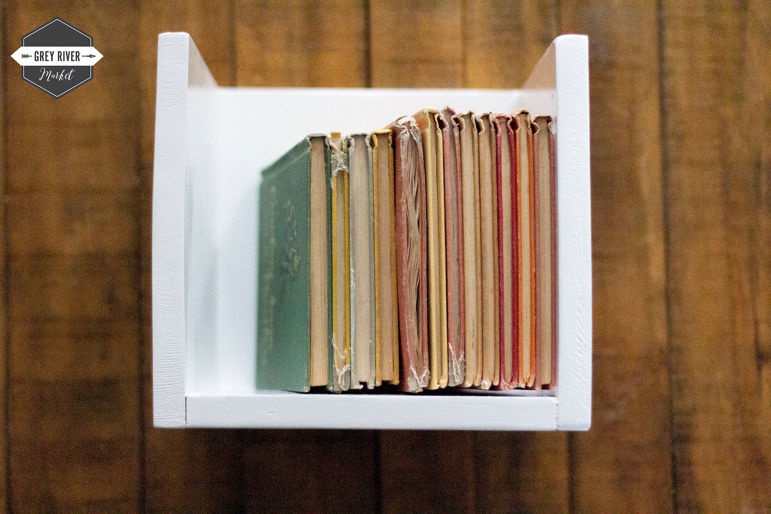 Small Bookshelf Box With Optional Rustic Iron Handles/rustic | Etsy