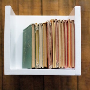 Small Bookshelf Box With Optional Rustic Iron Handles/rustic Bookshelf ...