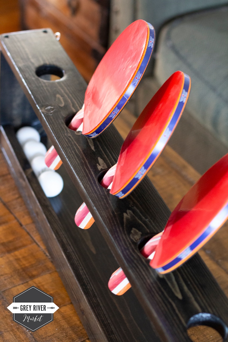 Wall Games For Game Room Ping Pong Paddle Holder Table Tennis Racket ...