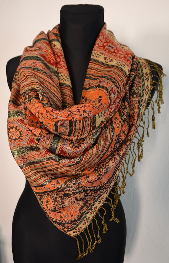 Sale > orange shawls > in stock