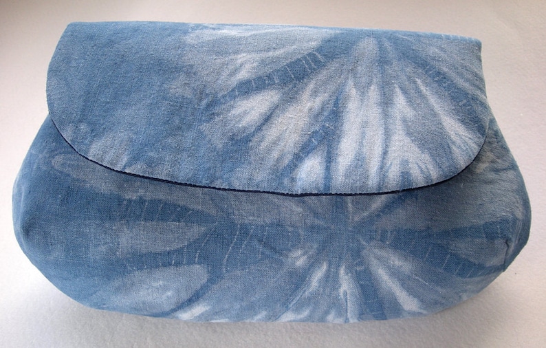 Hand Dyed Purse, Indigo Blue, Japanese Shibori, Hand Dyed, Indigo, Blue ...