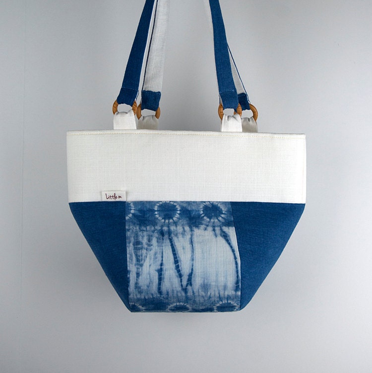 Boho-chic Bag, Bohemian Chic Fashion, Indigo Blue, Beach Bag, Natural ...