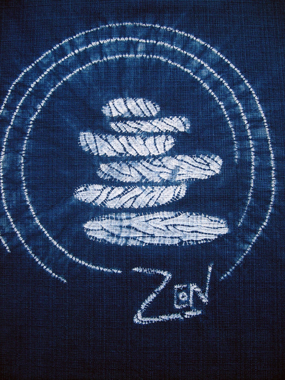 Zen Motif Wall Hanging Peace of Mind Japanese Zen Tapestry - Etsy