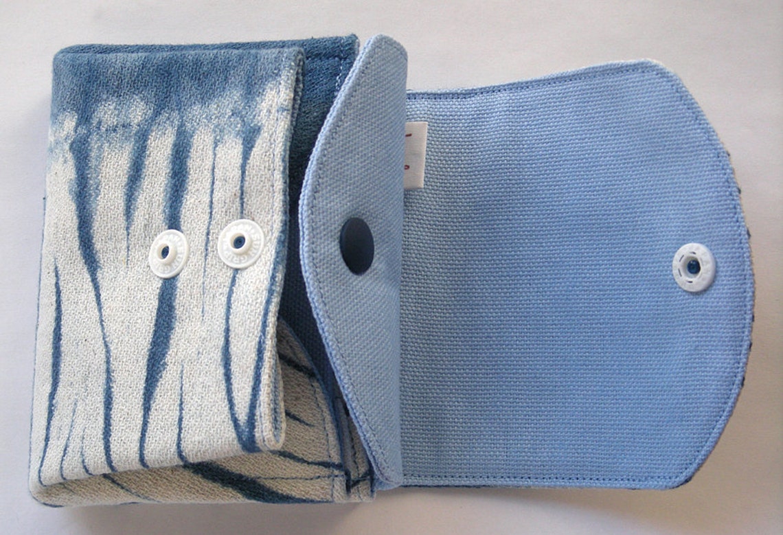 Shibori Hand Dye Wallet, Hand Dyed Indigo Wallet, Hand Dyed Pouch, Tie ...