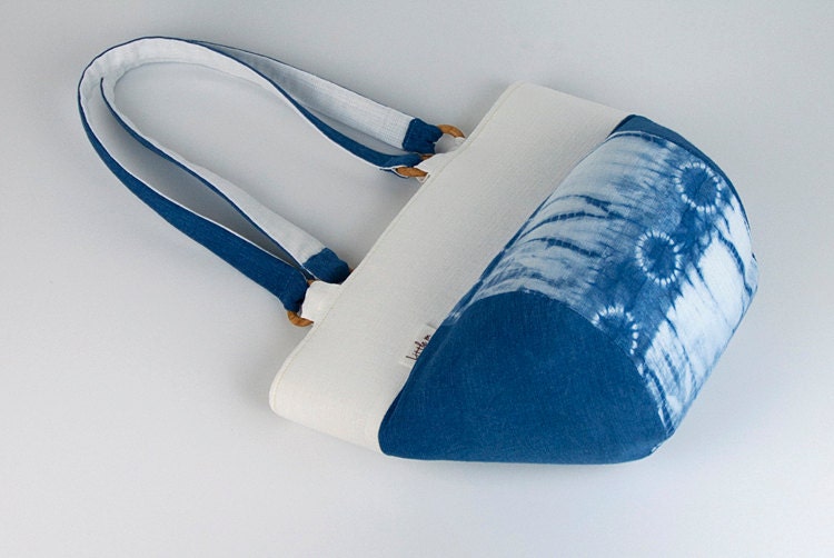 Boho-chic Bag, Bohemian Chic Fashion, Indigo Blue, Beach Bag, Natural ...