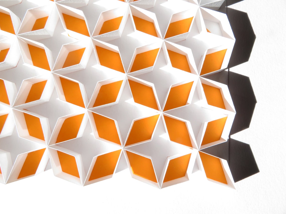 Geometric Art, Paper Artwork, 3D Paper Sculpture, Paper Craft ...