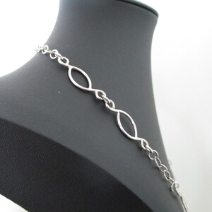 Medium Weight Chain Link Statement Necklace 1/2 Inch Wide Links ...