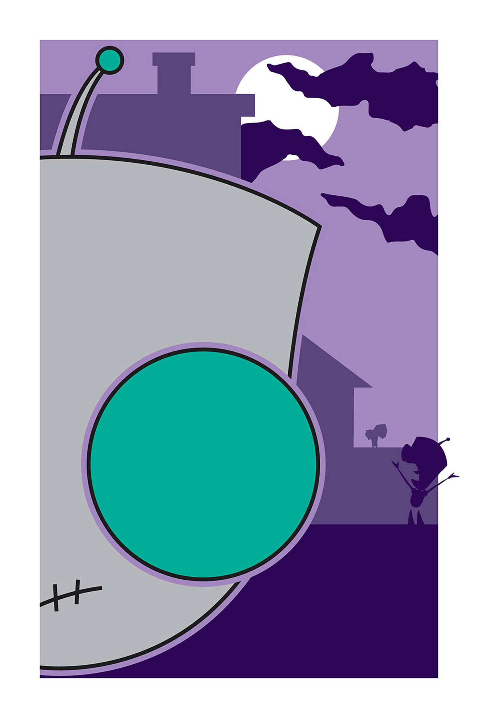 Invader Zim Minimalist: Zim & Gir Set - Etsy