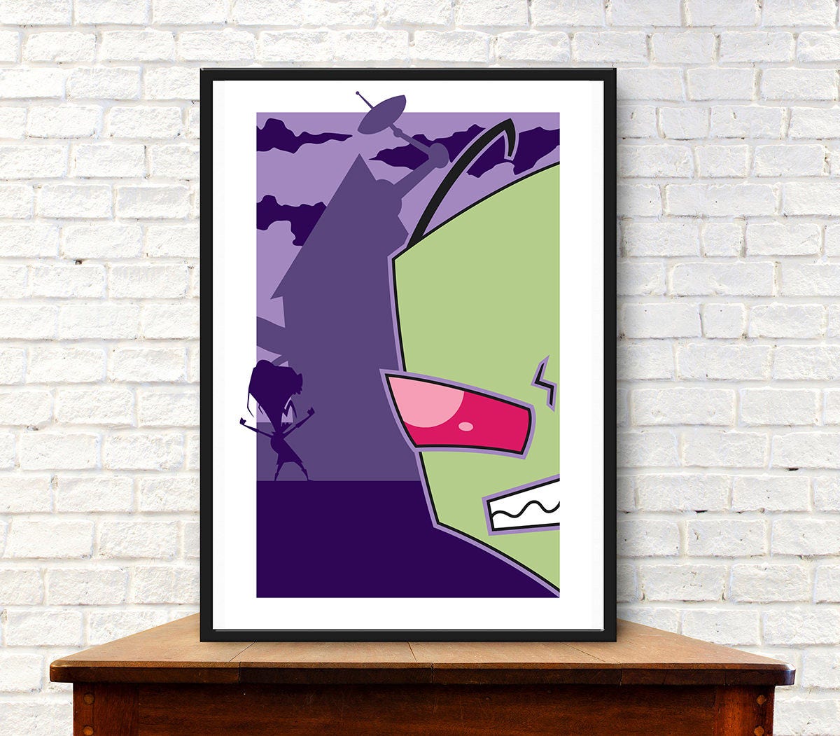 Invader Zim Minimalist: Zim & Gir Set - Etsy