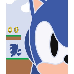 Sonic the Hedgehog Minimalist: Sonic & Tails Set - Etsy