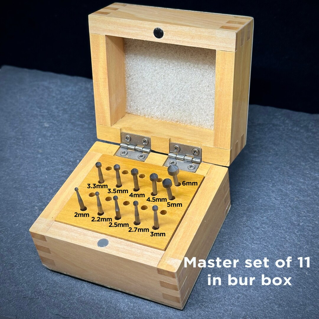 Stone-setting Burs MASTER SET, 11 Burs for Cutting Seats in Tubing and ...