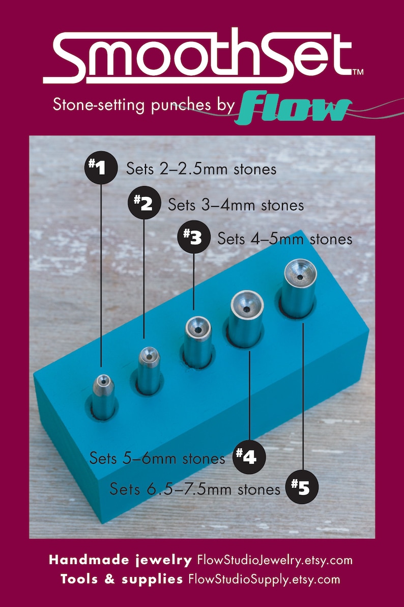 Setting Punch for 1.5 up to 2mm Stones • for Tubesetting • Made in ...