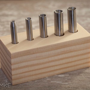 Stone-setting Punches for Quick & Easy Tube-setting, Five Punch Set for ...