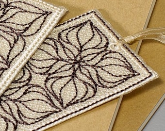 Bookmark Machine Embroidery Design - Etsy