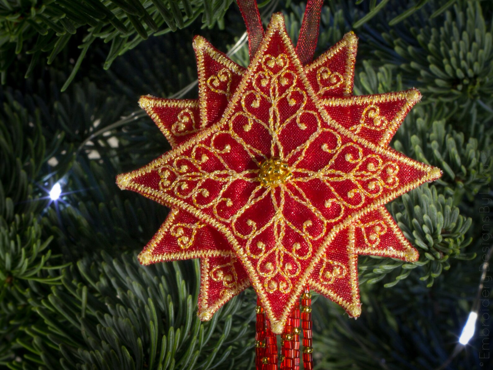 Christmas Star Machine Embroidery Design Instant Download - Etsy