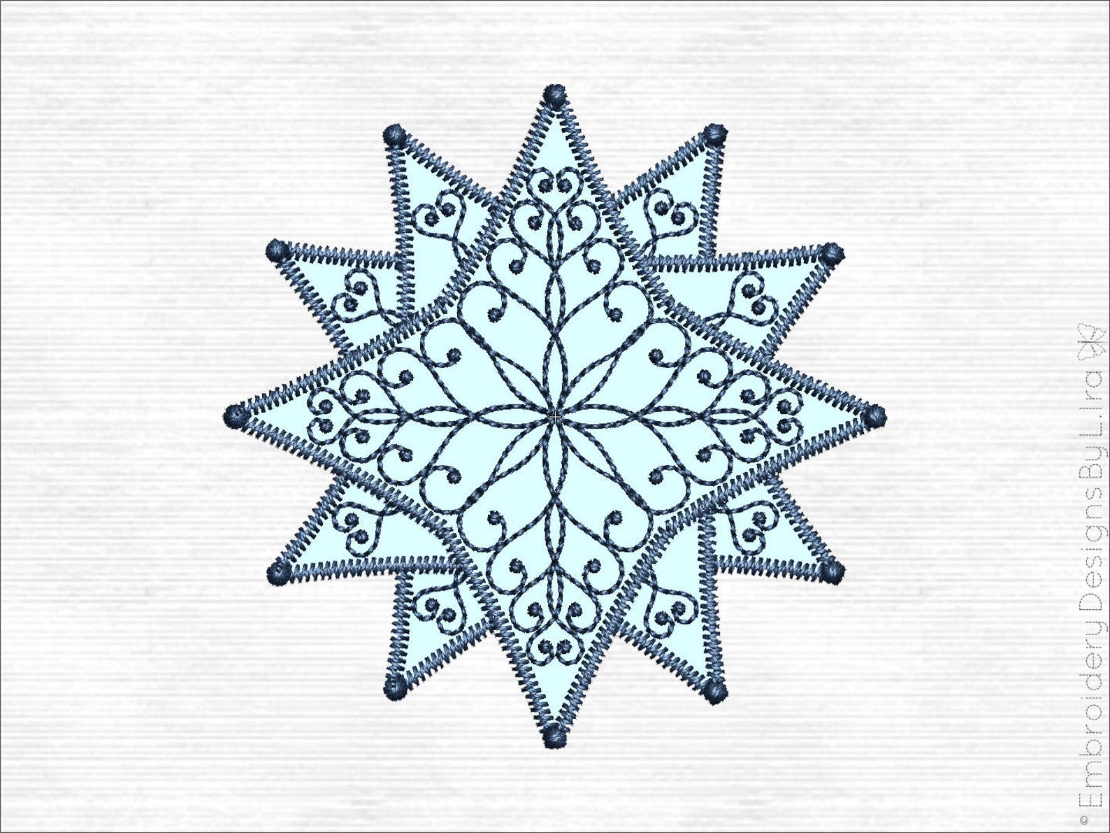 Christmas Star Machine Embroidery Design Instant Download - Etsy