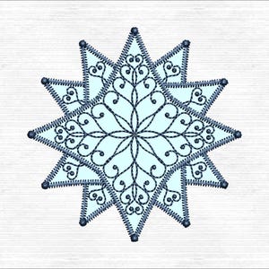 Christmas Star Machine Embroidery Design Instant Download - Etsy