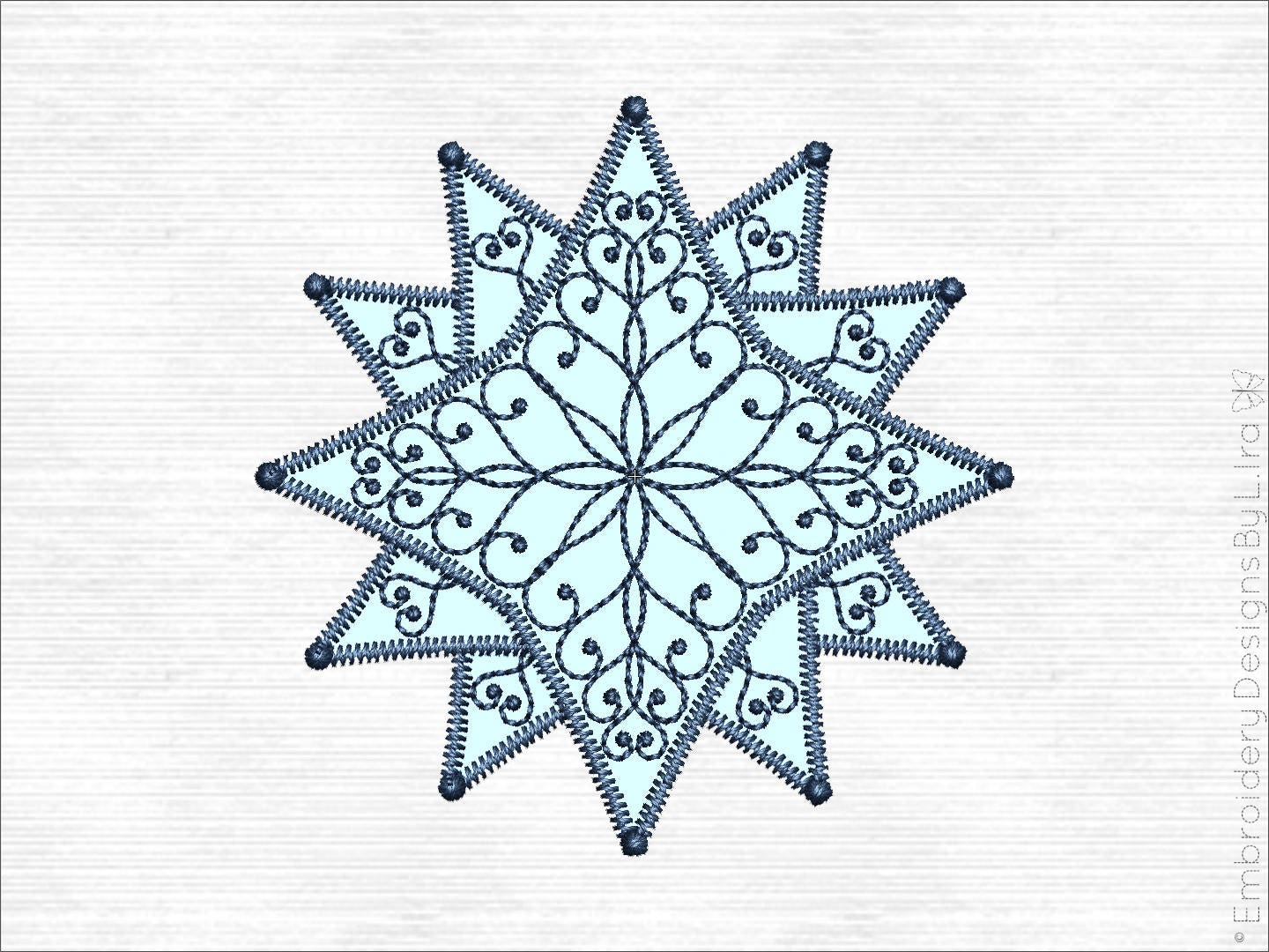 Christmas Star Machine Embroidery Design Instant Download - Etsy