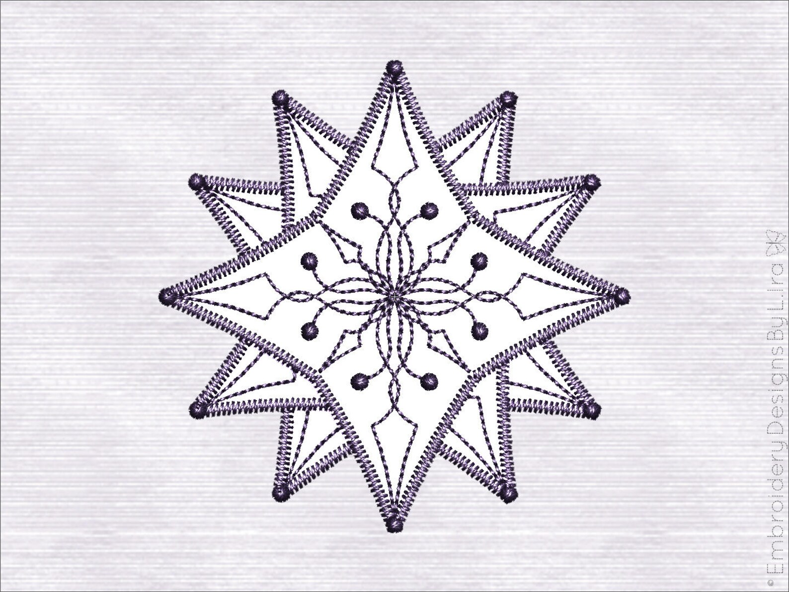 Christmas Star Machine Embroidery Design Instant Download - Etsy
