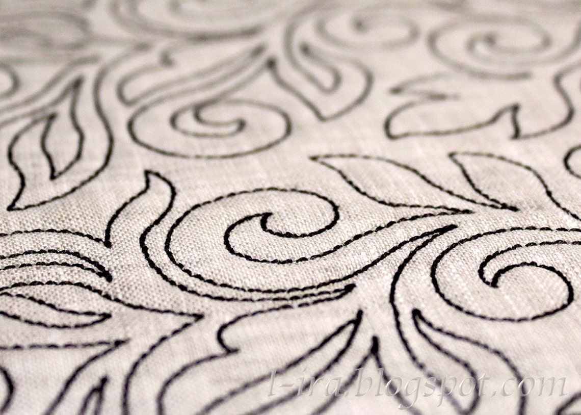 3 Sizes | Machine Embroidery Designs | Swirl Border | Qs-000 - Etsy