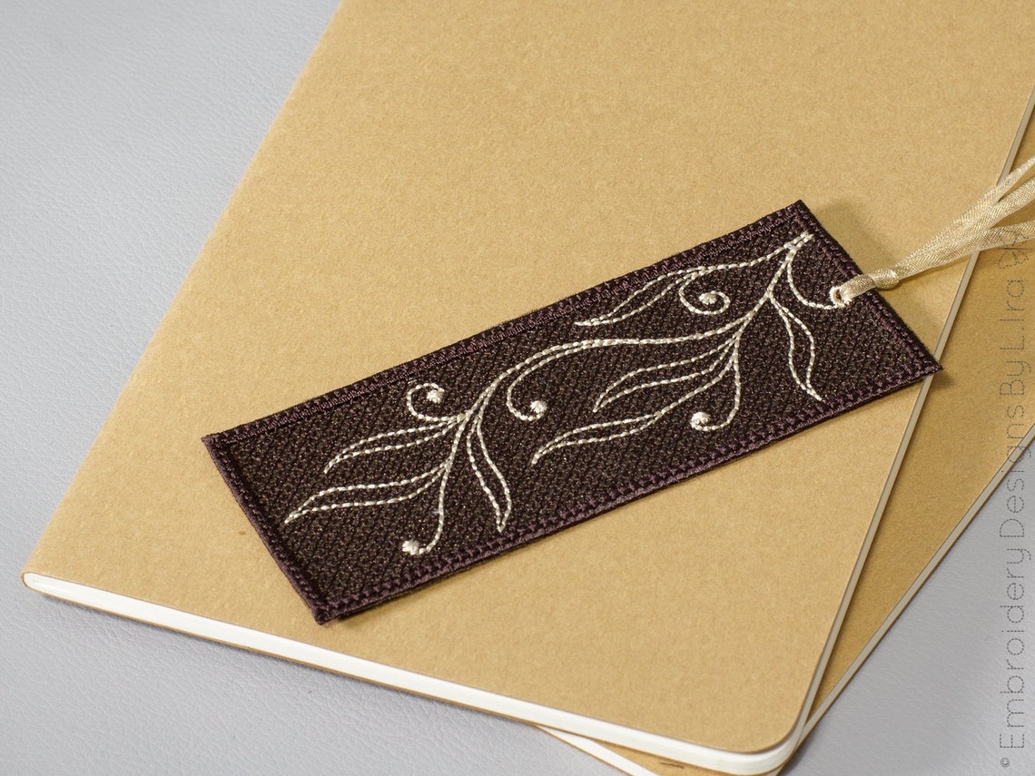 Bookmark Machine Embroidery Design - Etsy
