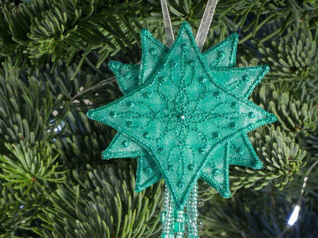 Christmas Star Machine Embroidery Design Instant Download | Etsy